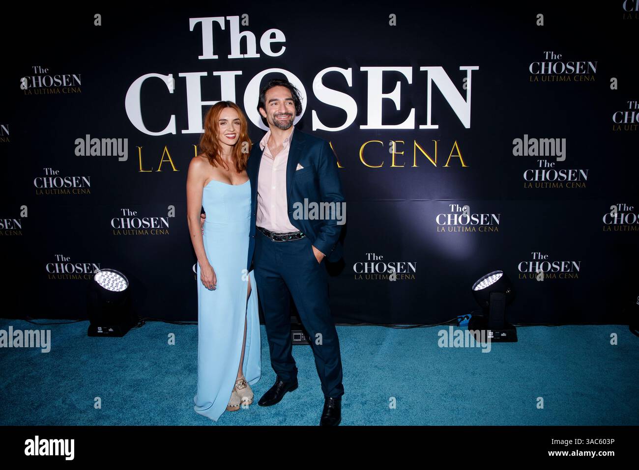 Luly James and Abe Bueno Jallad attend The Chosen Season 5 Premiere on ...