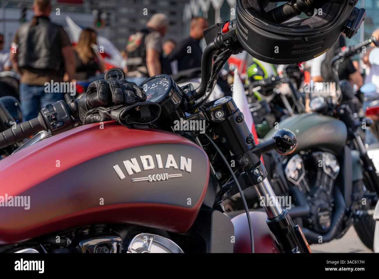 A beautiful motorcycle at the parade Stock Photo - Alamy