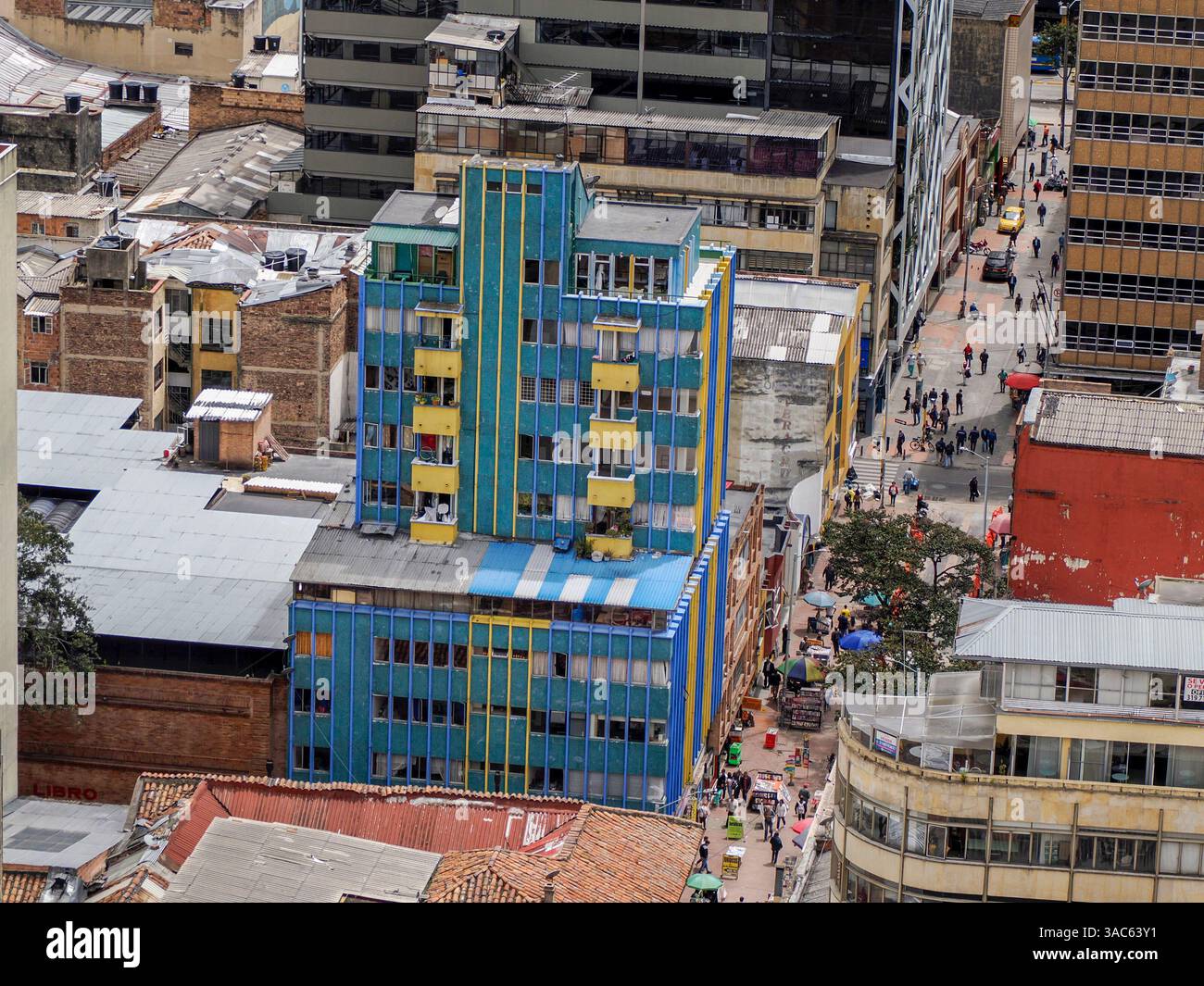 the Candelaria historic downtown district, Bogota colombia Stock Photo ...