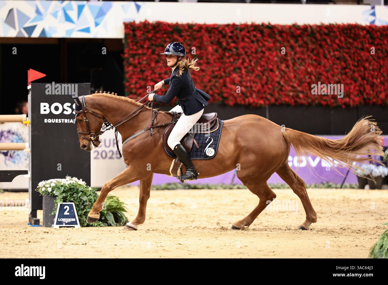 Alice LAINE of France with Emerald Sitte during the Prize of Swiss ...