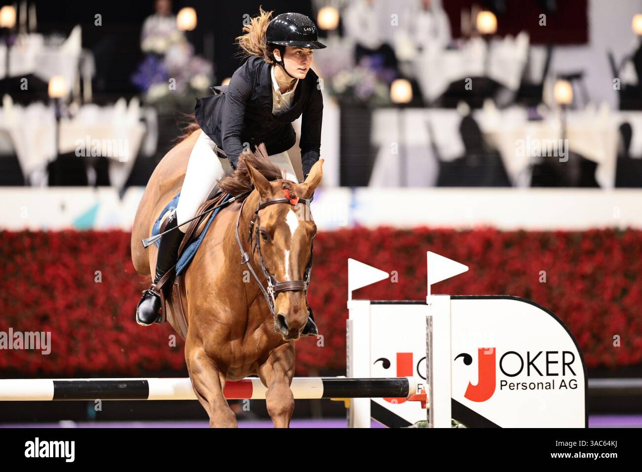 Emma BODIER of France with Elina de Grandry during the Prize of Swiss ...