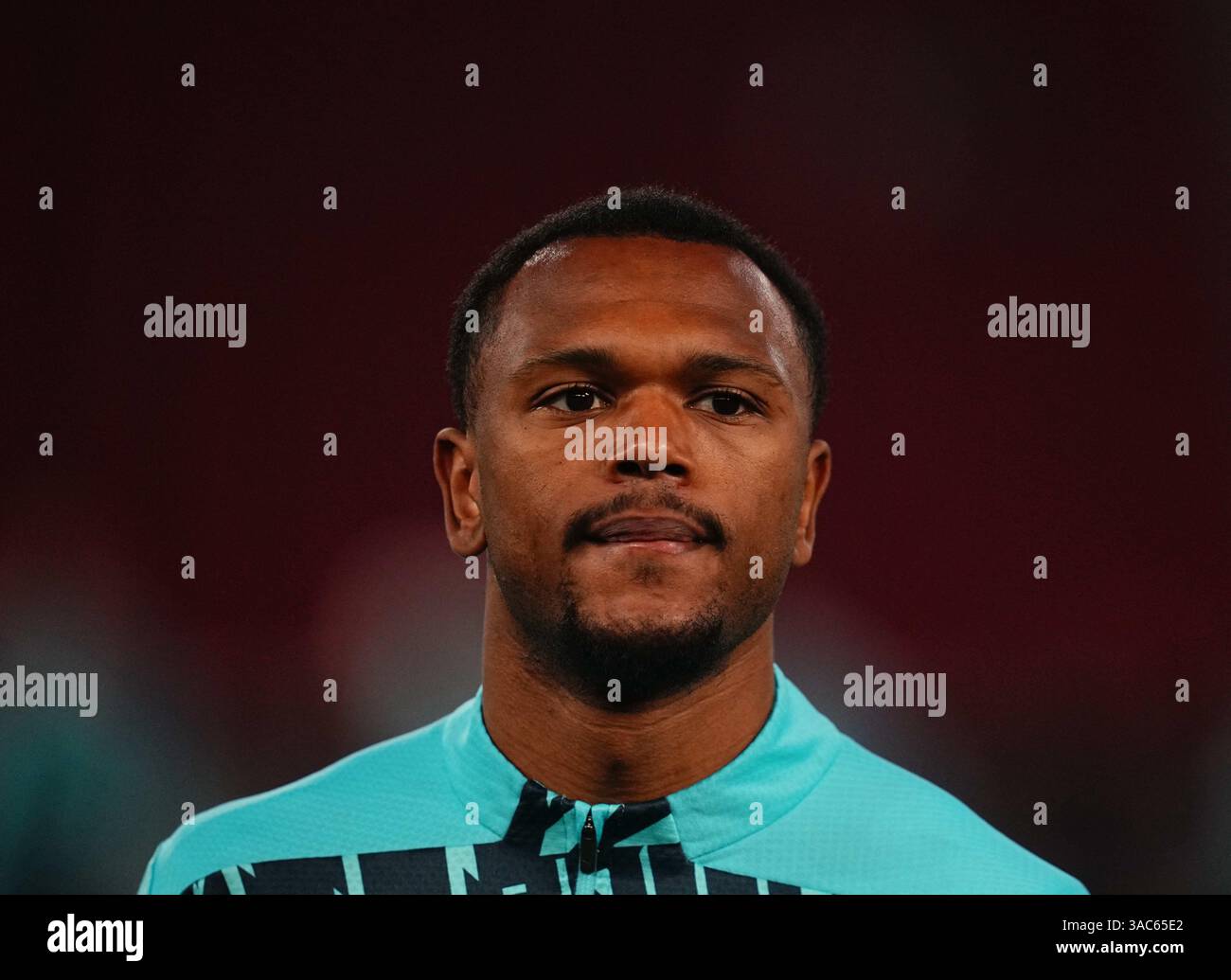 MHP Arena, Stuttgart, Germany. 02nd Apr, 2025. LoÃ¯s Openda of RB Leipzig looks on during a DFB ...