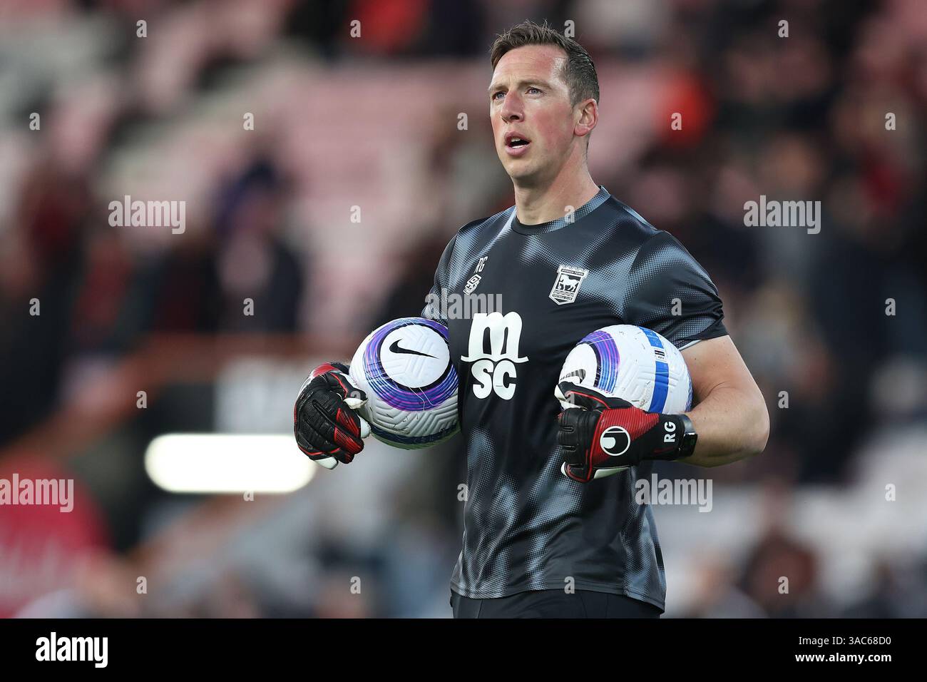 Bournemouth, England, 2nd April 2025. Rene Gilmartin, Ipswich Town ...