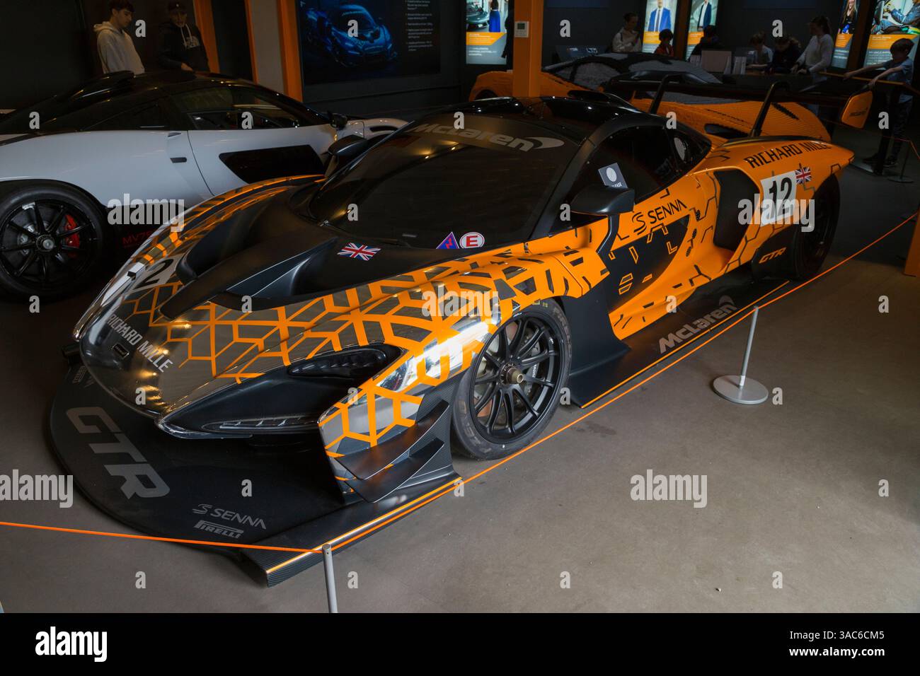 McLaren Senna GTR Concept road / racing car on display in 'MCLAREN ...