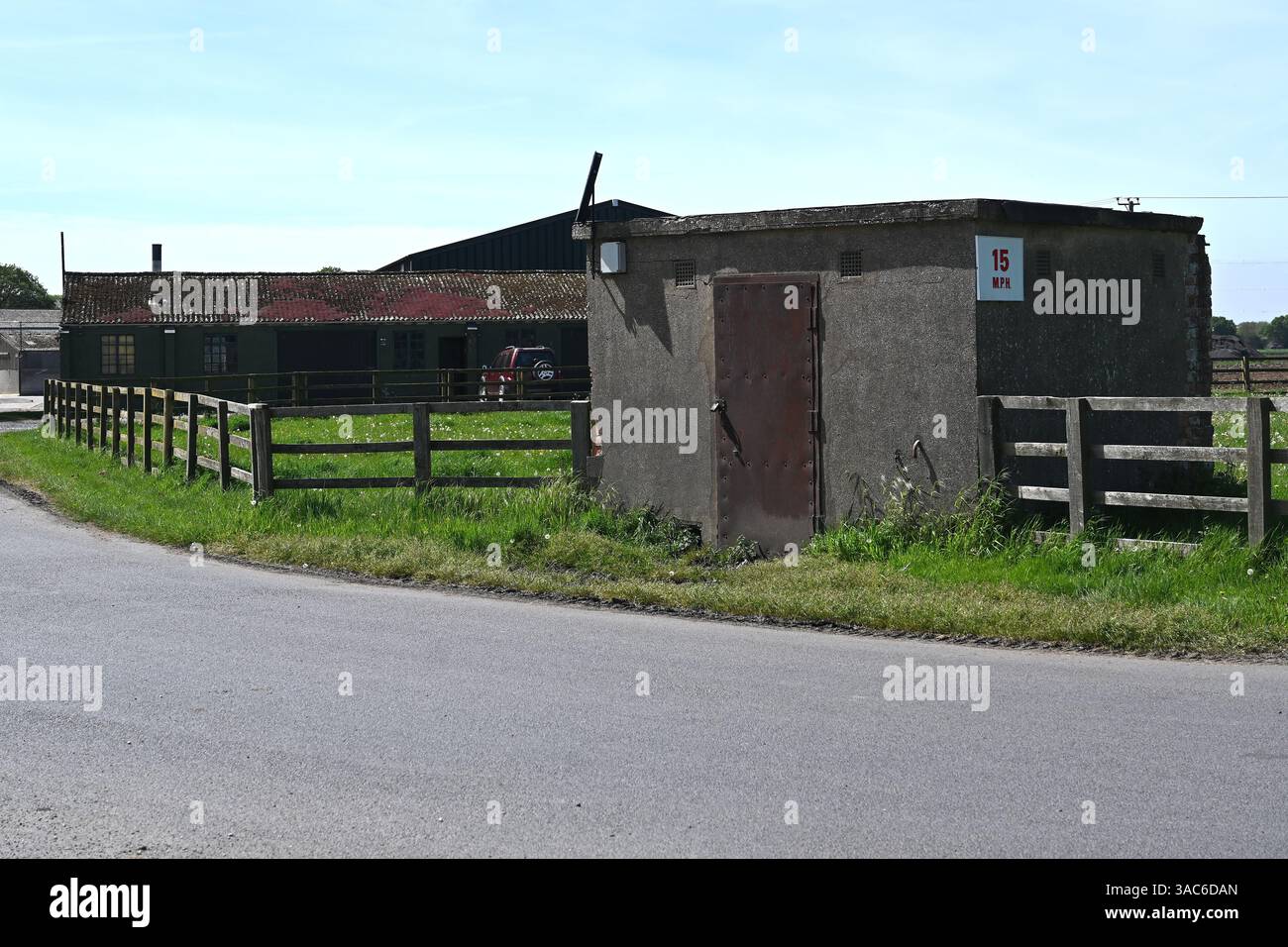 RAF Melbourne forma ww2 military airfield technical site. paratactic ...