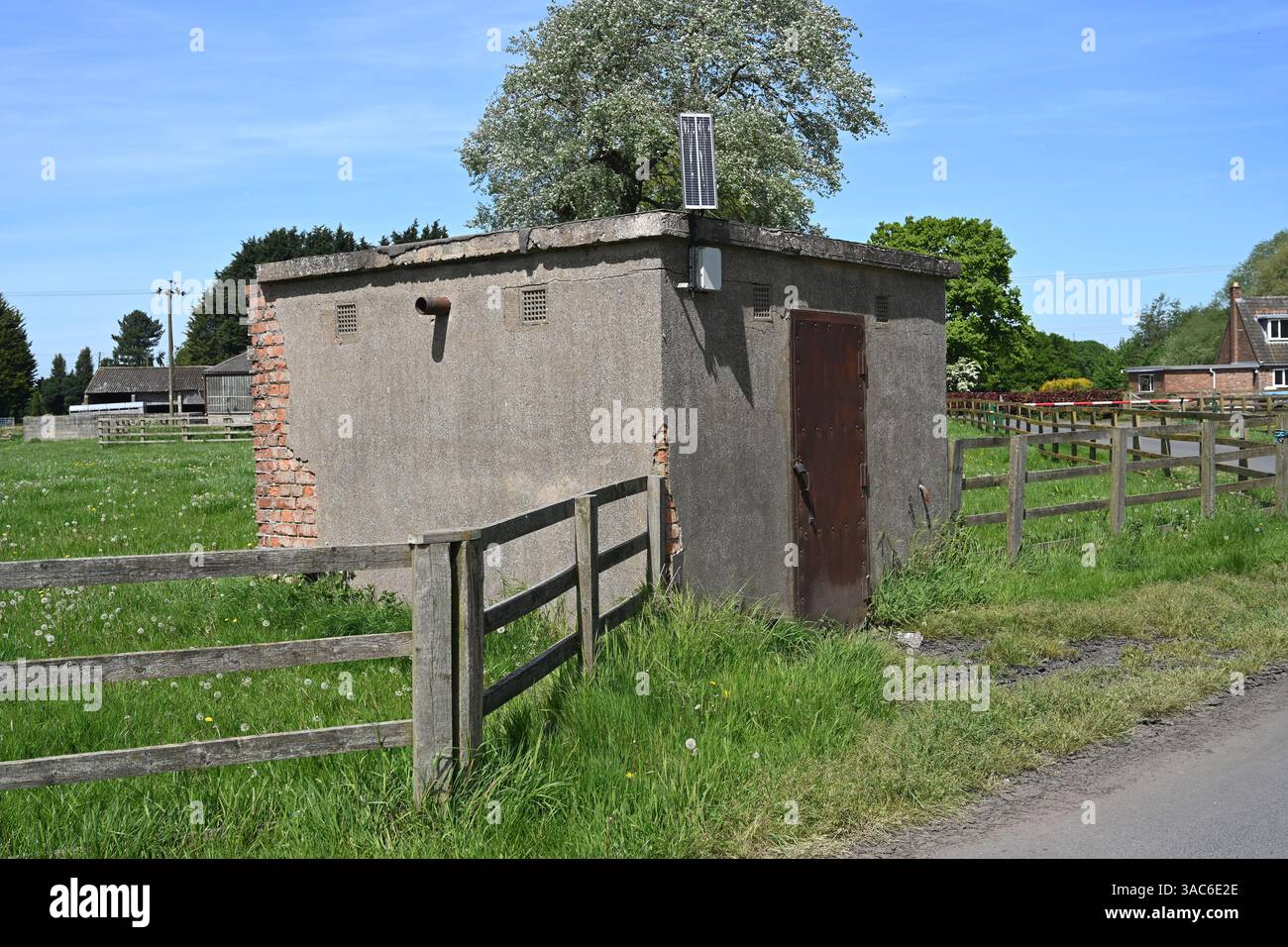RAF Melbourne forma ww2 military airfield technical site. paratactic ...