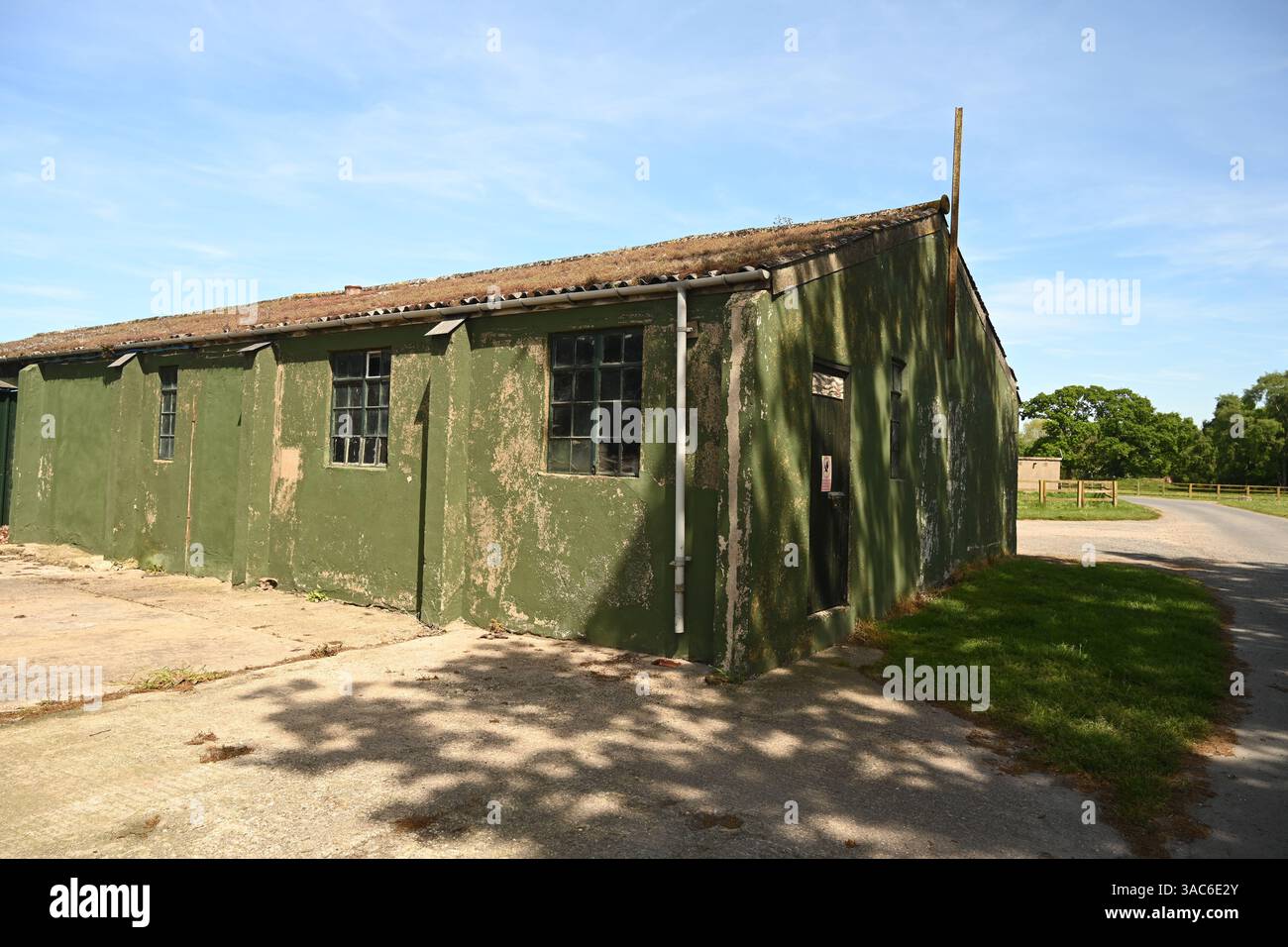 RAF Melbourne forma ww2 military airfield technical site. Maycrete ...