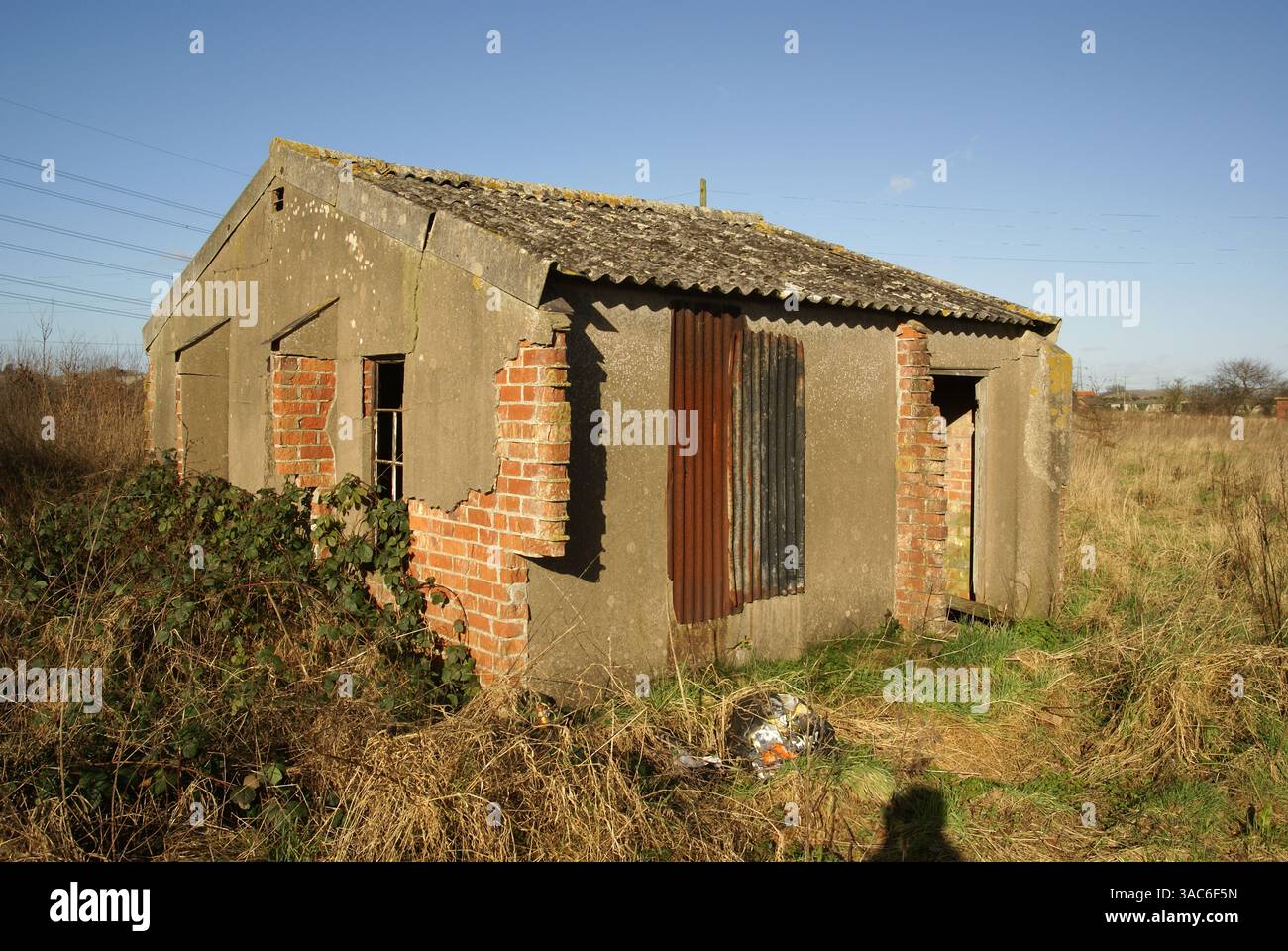 RAF Melbourne forma ww2 military airfield technical site. Maycrete ...