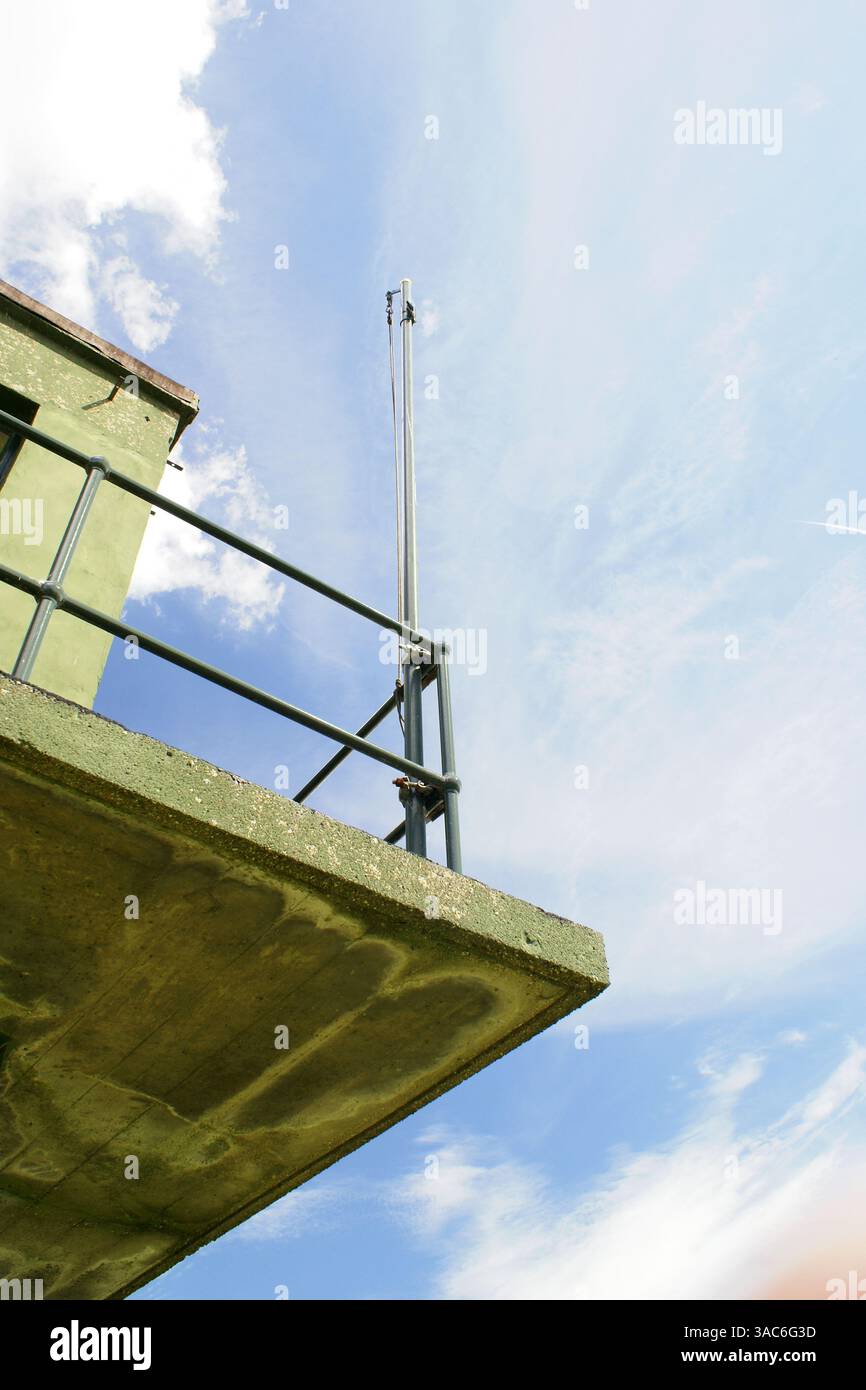 aerial view of RAF Melbourne watch office. forma ww2 military airfield ...