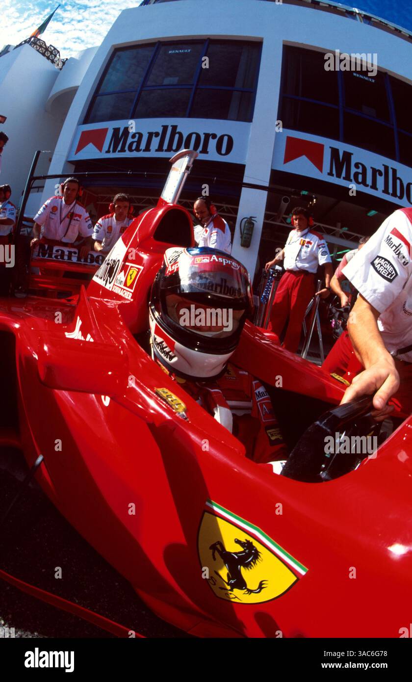 Michael Schumacher (GER) Ferrari F310B lost the Championship in the ...