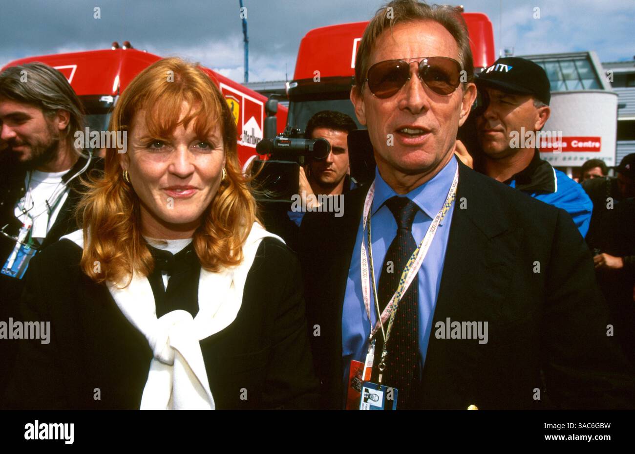 Sarah Ferguson (GBR) with Paddy McNally (IRL) Allsport Management ...