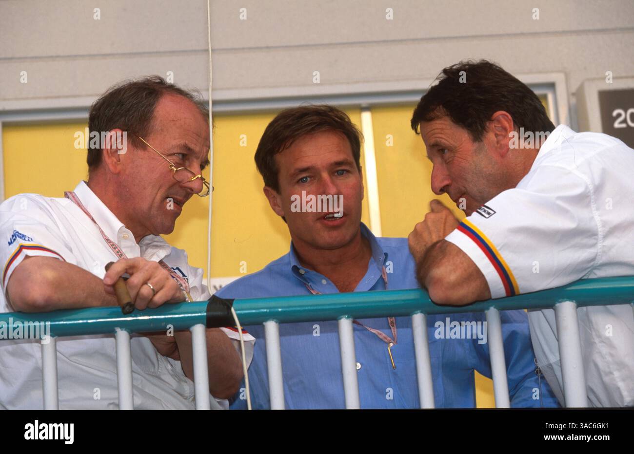 L to R: Christian Contzen, Craig Pollock(CDN) BAR Managing Director and ...