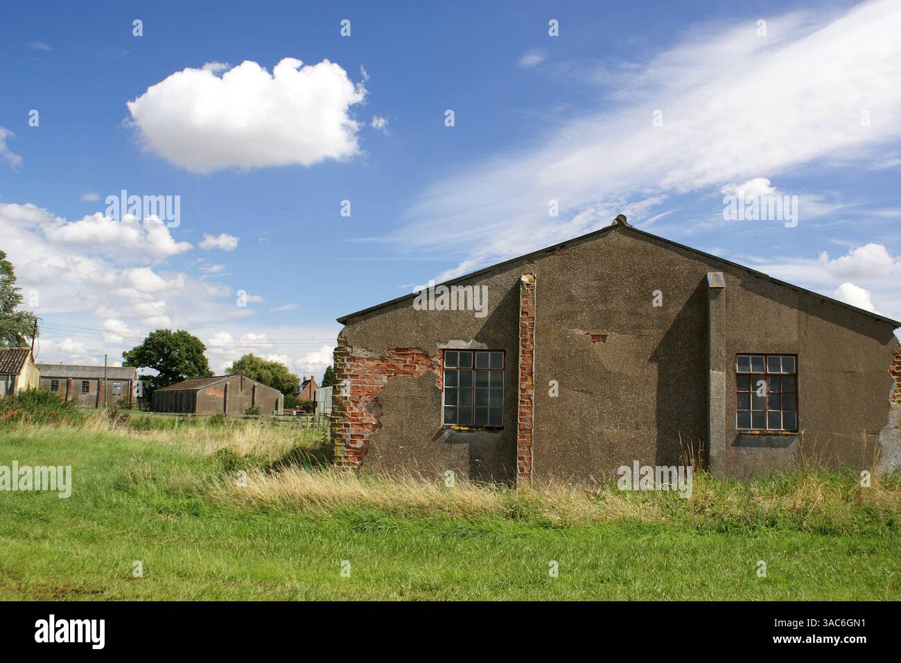 RAF Melbourne forma ww2 military airfield technical site. Maycrete ...