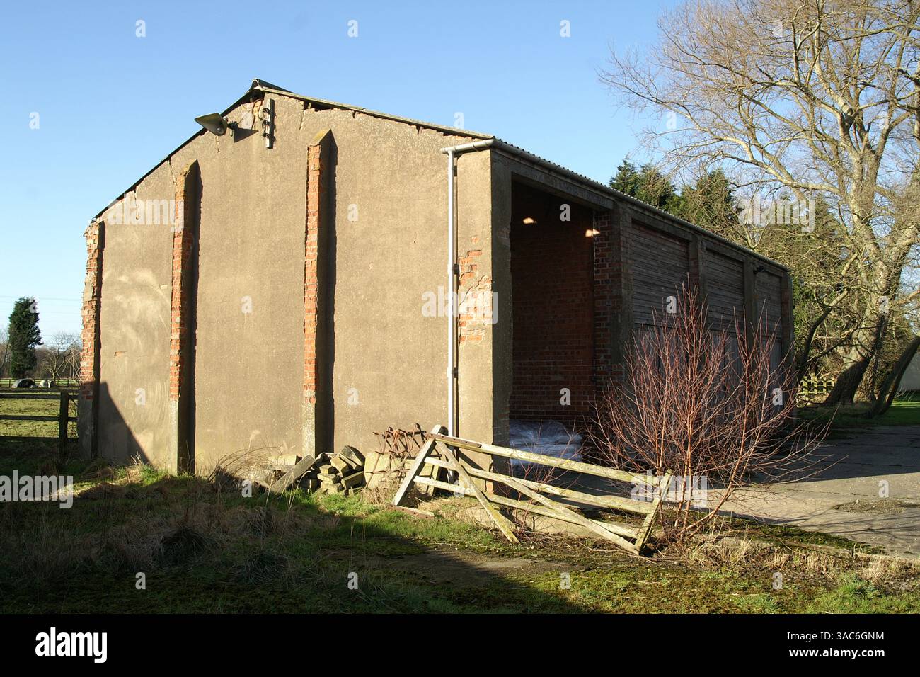 RAF Melbourne forma ww2 military airfield technical site. Maycrete ...