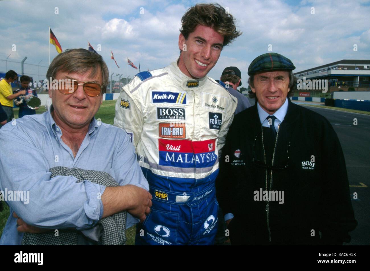L to R): Ralph Firman Snr (GBR); Ralph Firman Jnr (GBR) Paul Stewart ...