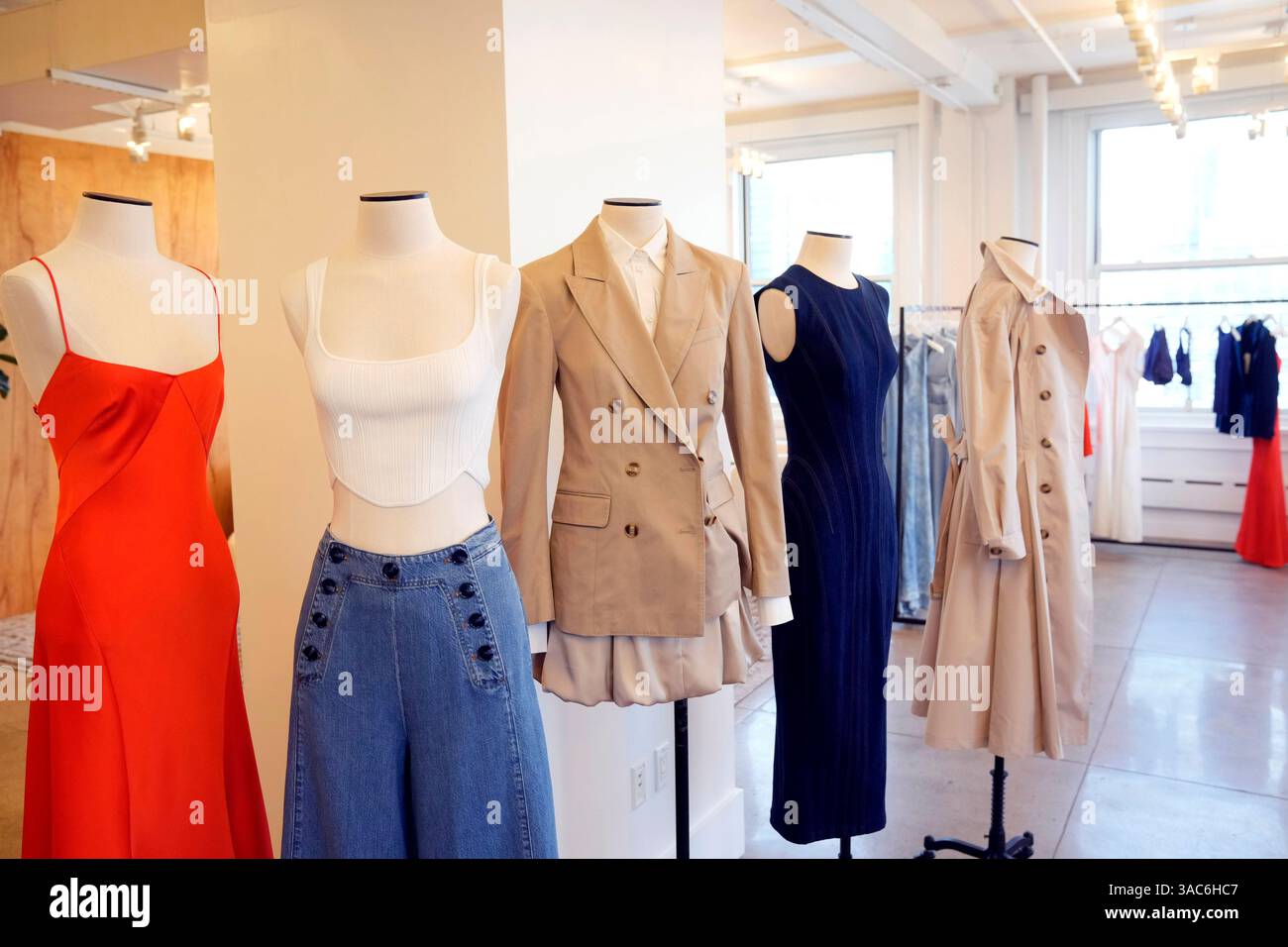 Designs by Zac Posen are displayed at the Gap corporate office on ...