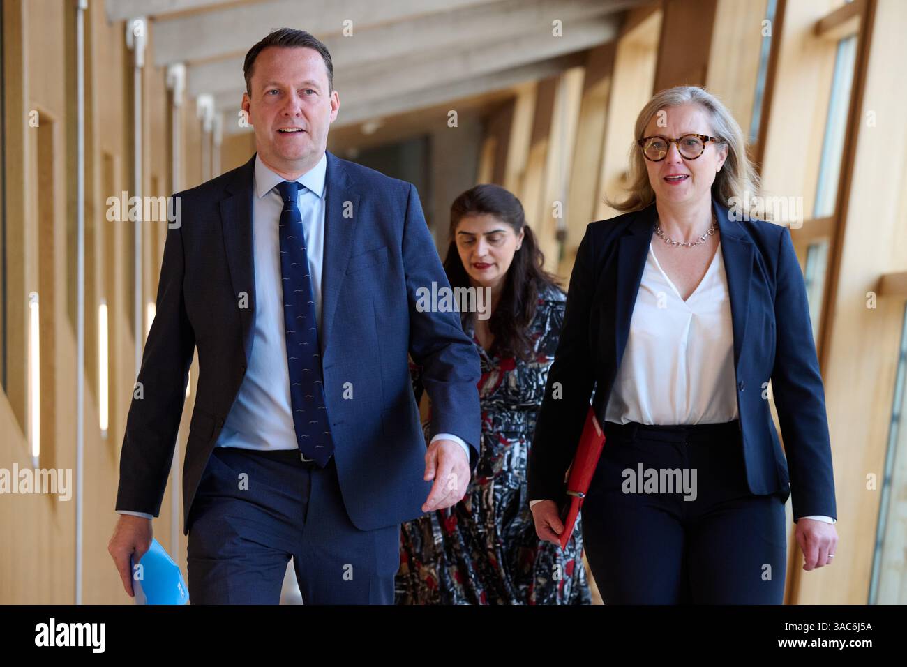 Edinburgh Scotland, UK 03 April 2025. Russell Findlay MSP and Rachael ...
