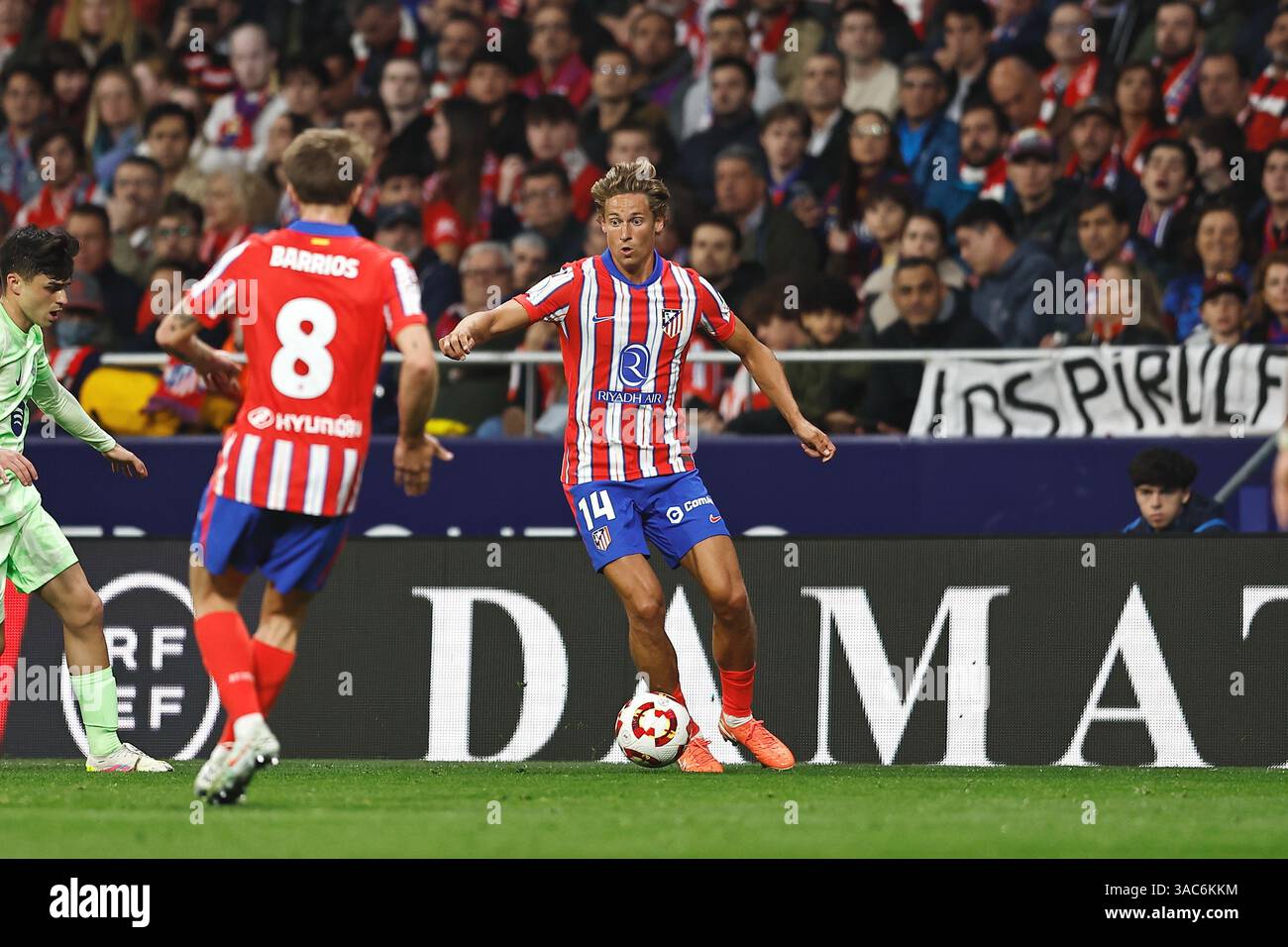Madrid, Spain. 2nd Apr, 2025. Marcos Llorente (Atletico) Football ...