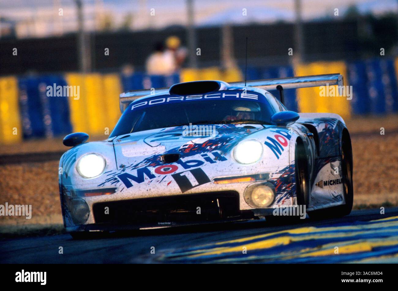 Bob Wollek(FRA) finished 2nd again in works Porsche 911 GT1.Le Mans 24 ...