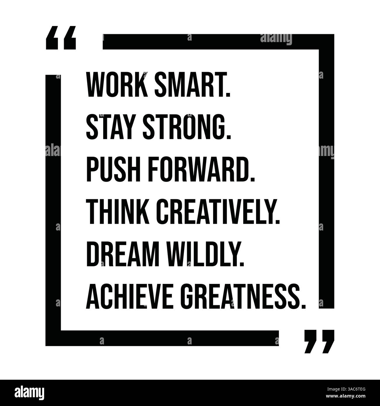 Work smart stay strong Stock Vector Images - Alamy