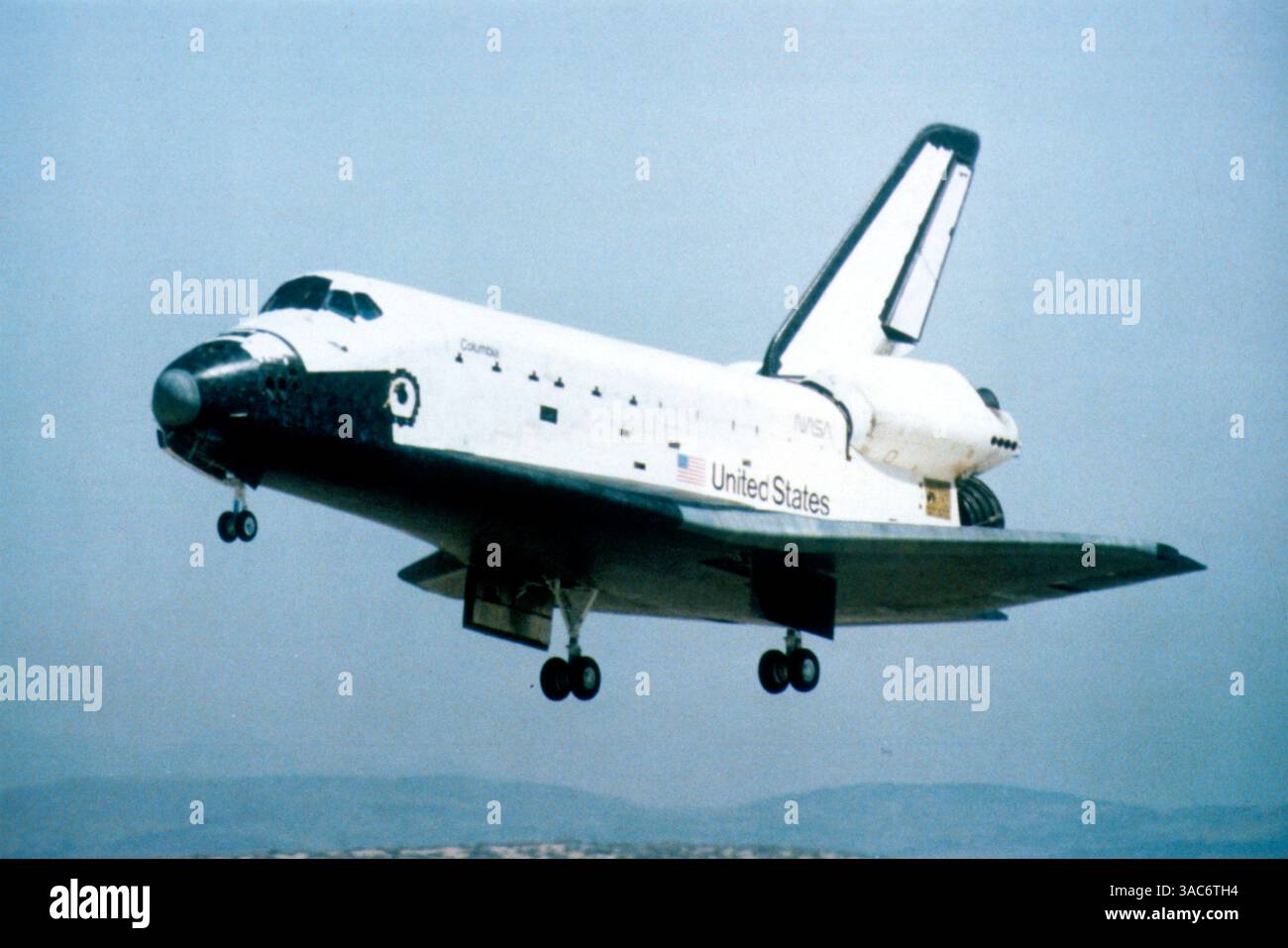 Apr 14, 1984 - Antelope Valley, CA, USA - The space shuttle Columbia, the first of four such ...