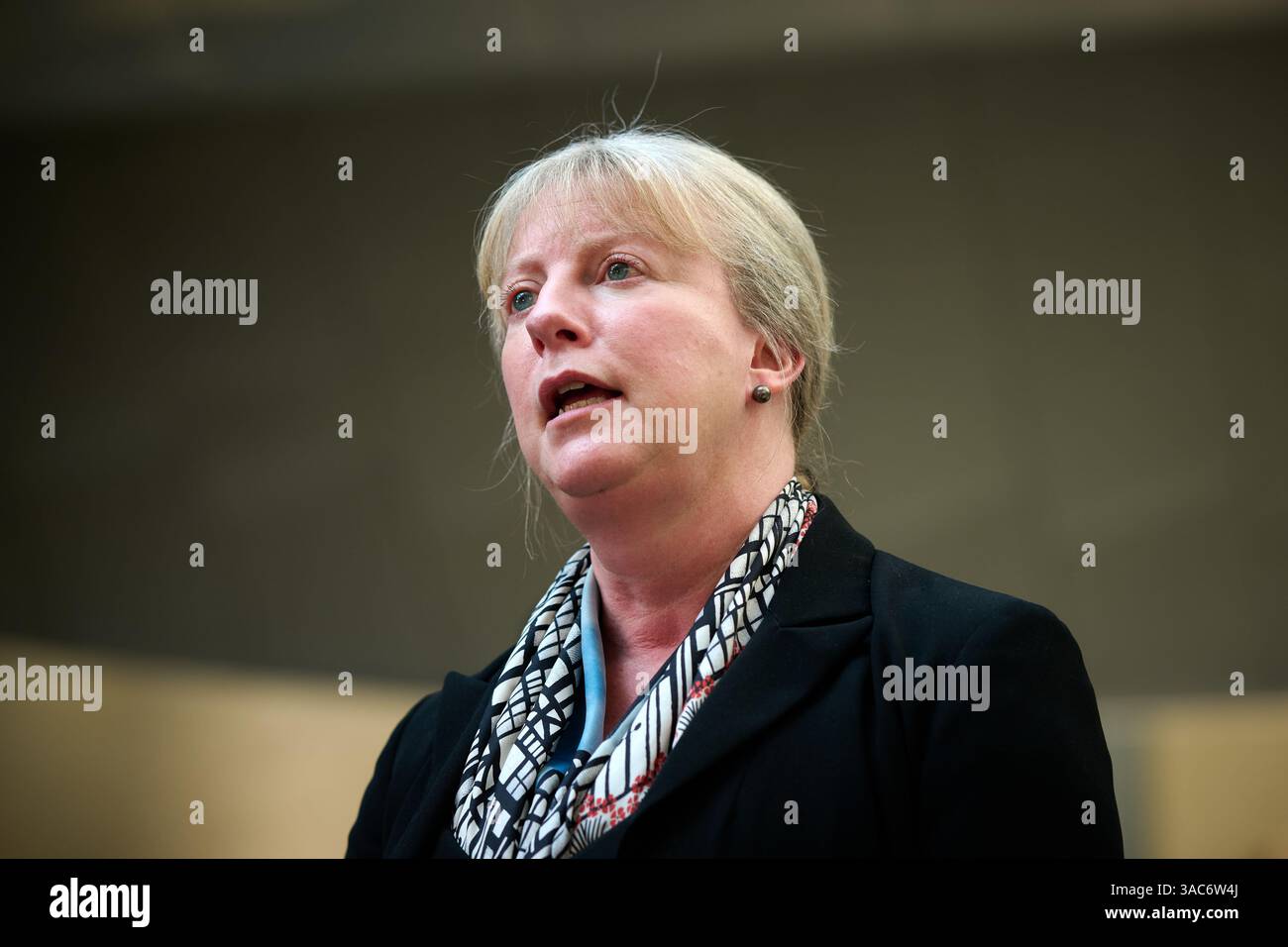 Edinburgh Scotland, UK 03 April 2025. Cabinet Secretary for Finance and ...