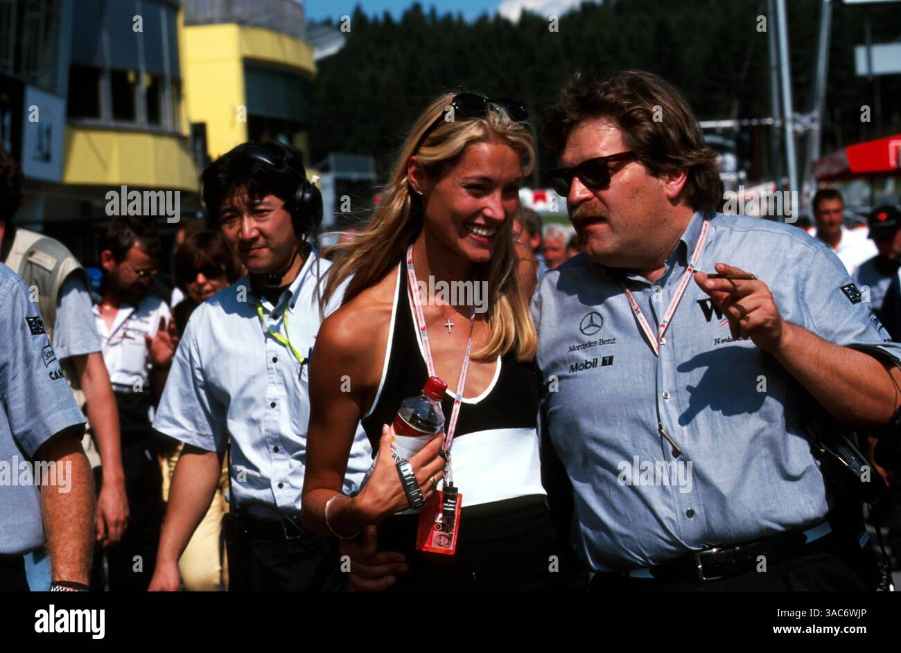 Norbert Haug (GER)Mercedes Motorsport Boss with David Coulthards ...