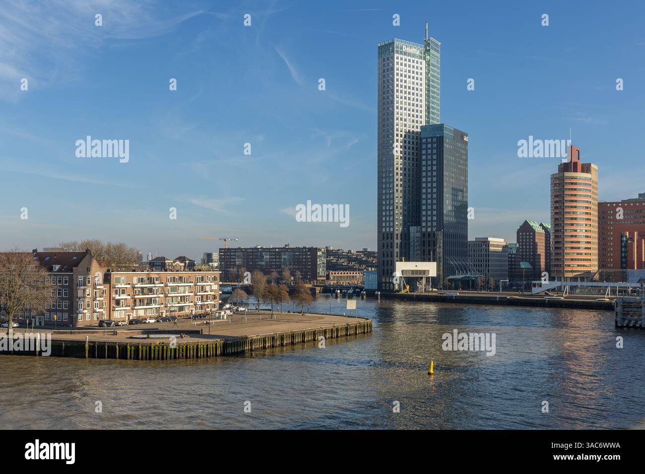 Rotterdam, the Netherlands. 02 February 2025. The Maastoren is an ...