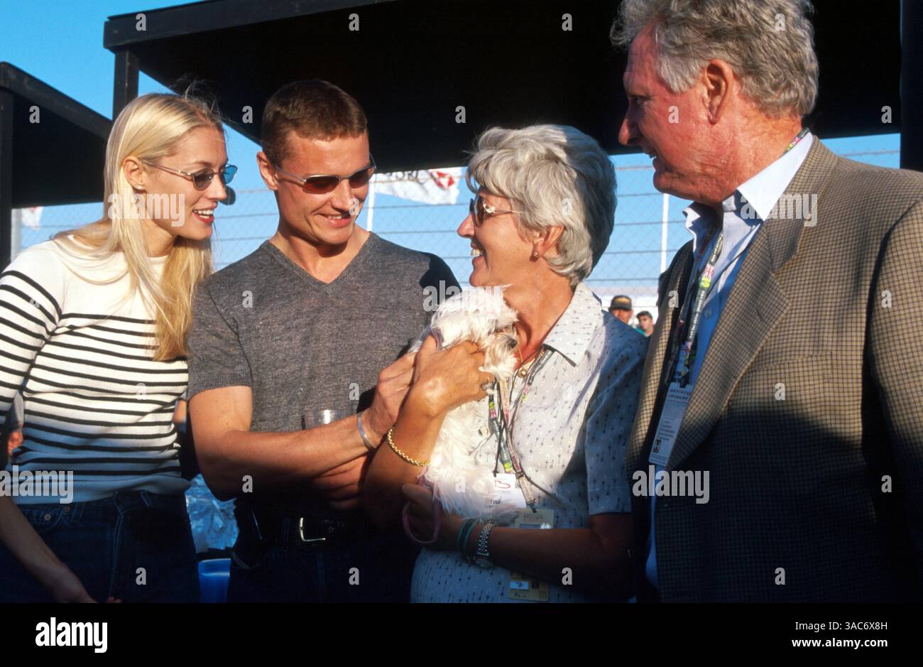 Winner Coulthard with Fiancee Heidi Wichlinski (CDN), and Parents ...