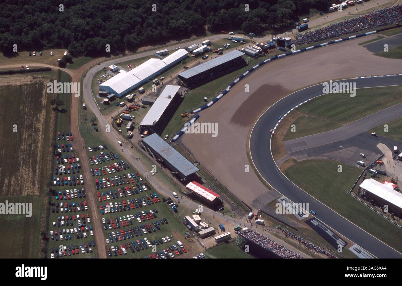 Aerial view of Stowe corner..British GP, Silverstone, 11 July 1999 ...