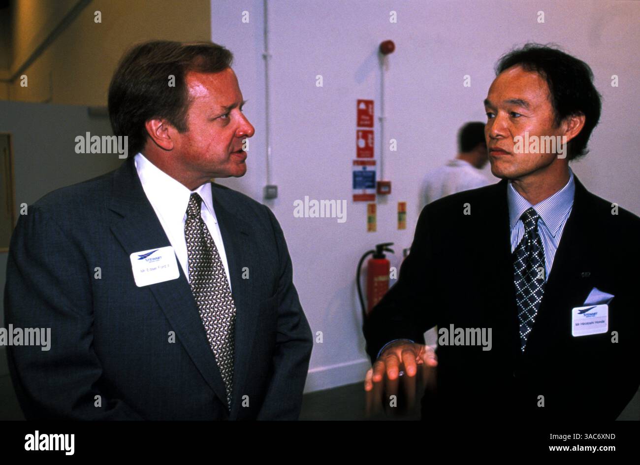 L-R; Edsel Ford II (USA), great grandson of Henry Ford (USA), in ...
