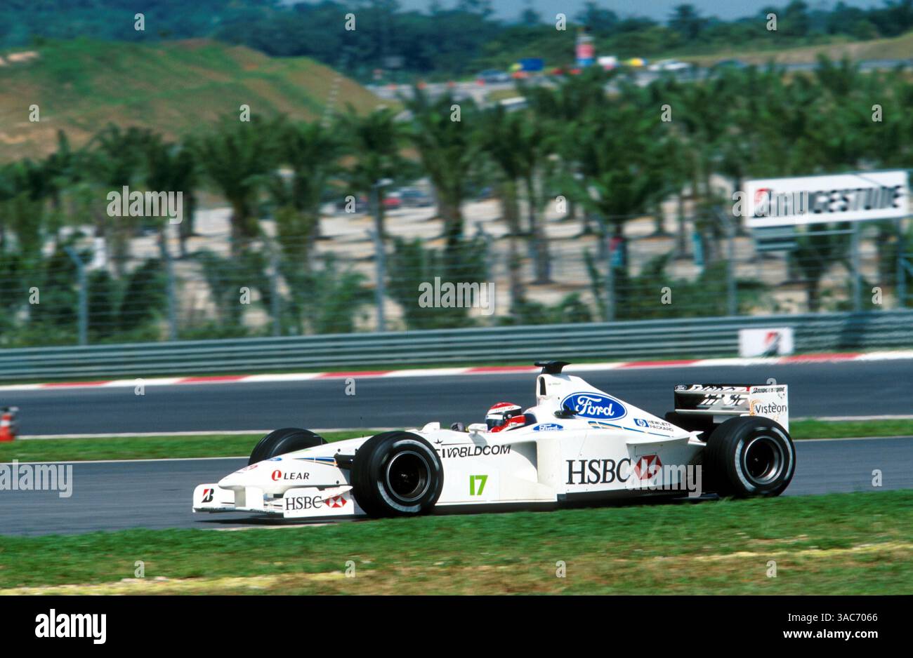 Johnny Herbert(GBR) Stewart Ford SF3, 4th place..Malaysian GP, Sepang ...