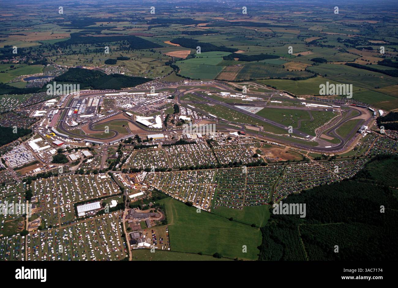 An aerial view of the Silverstone circuit...British Grand Prix ...