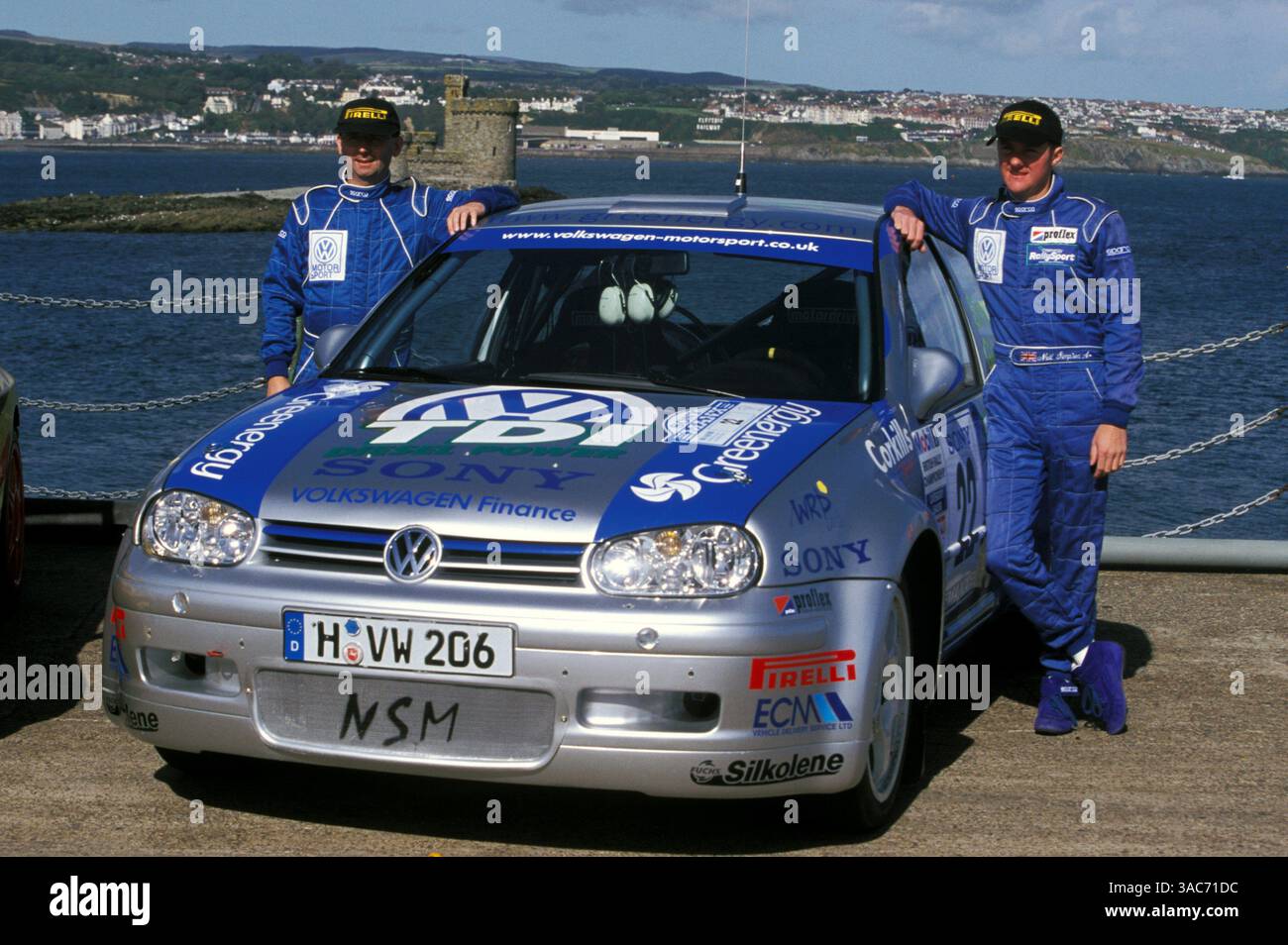 Neil Simpson (GBR) in the VW Golf Tdi finished in second position, the ...