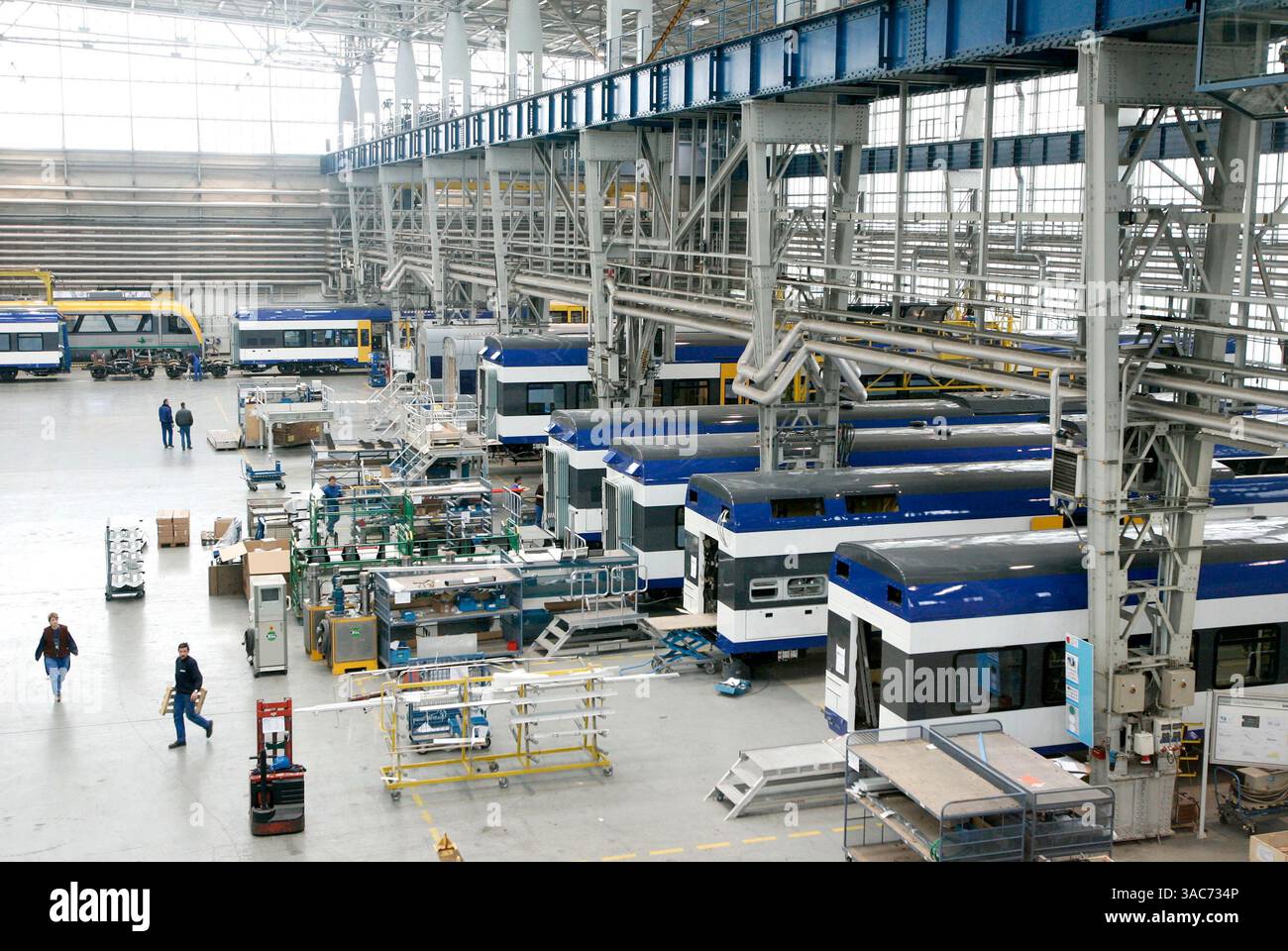Jan 30, 2006 - Hennigsdorf, GERMANY - Train manufacture at Bombardier ...