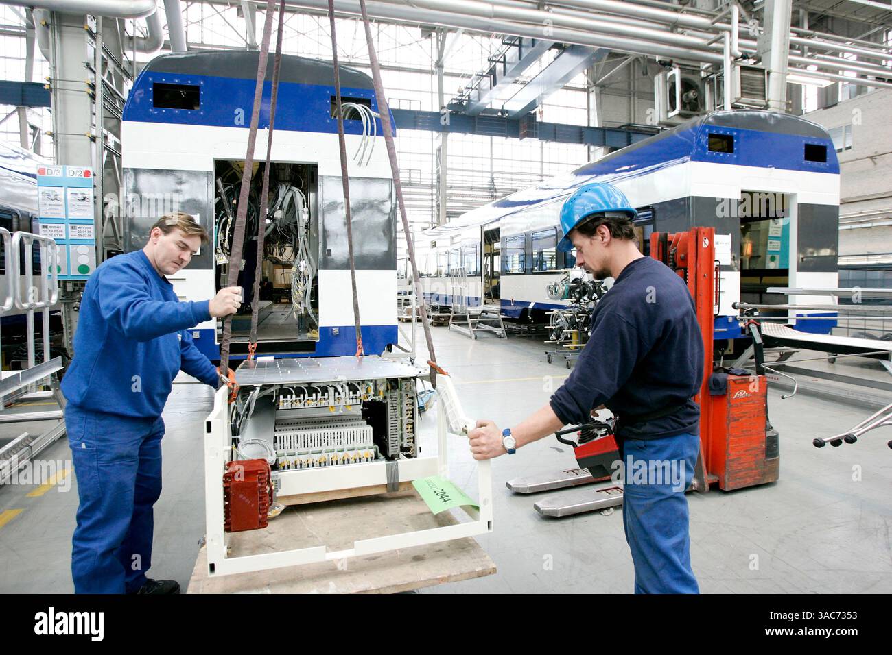 Jan 30, 2006 - Hennigsdorf, GERMANY - Train manufacture at Bombardier ...