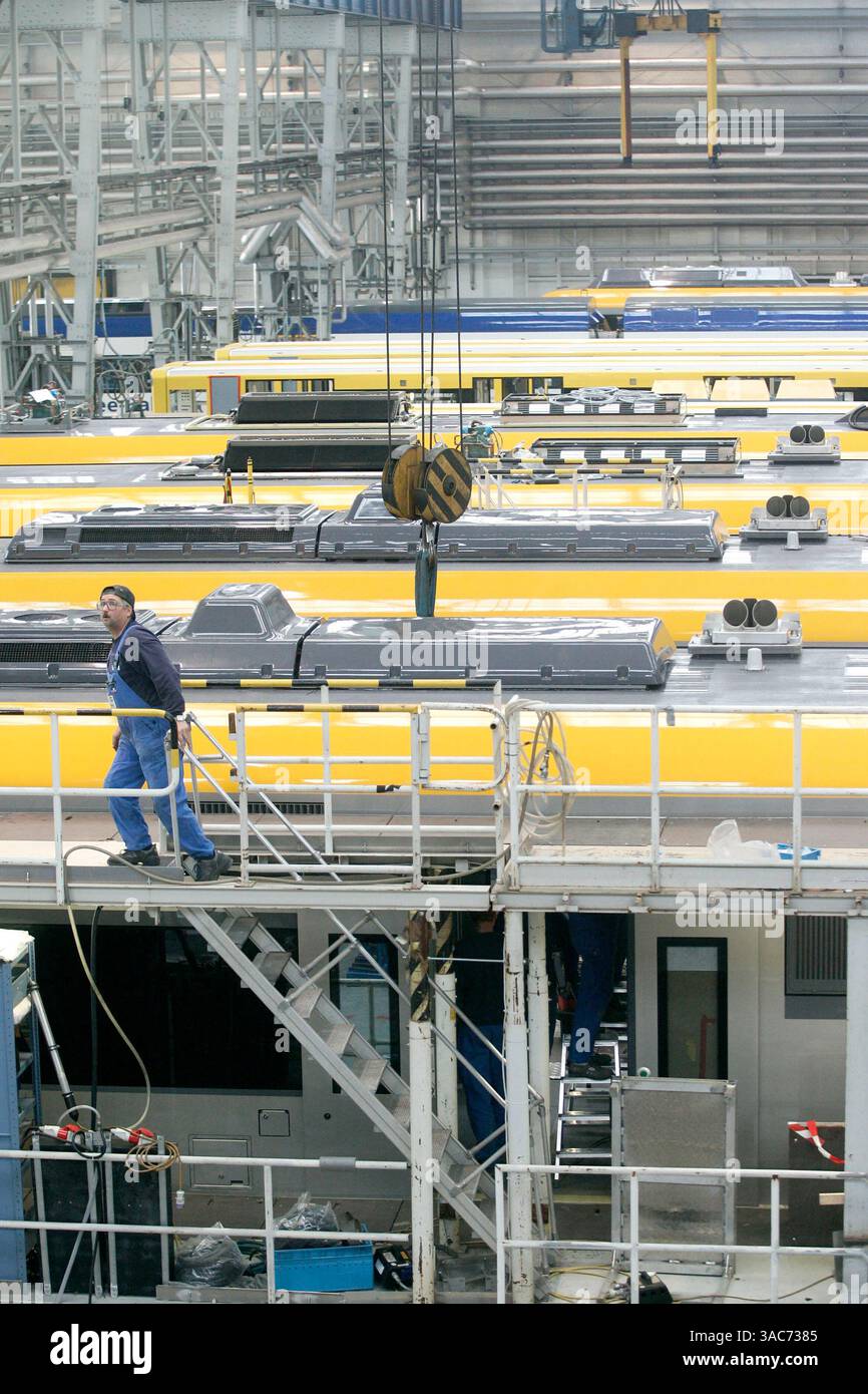 Jan 30, 2006 - Hennigsdorf, GERMANY - Train manufacture at Bombardier ...