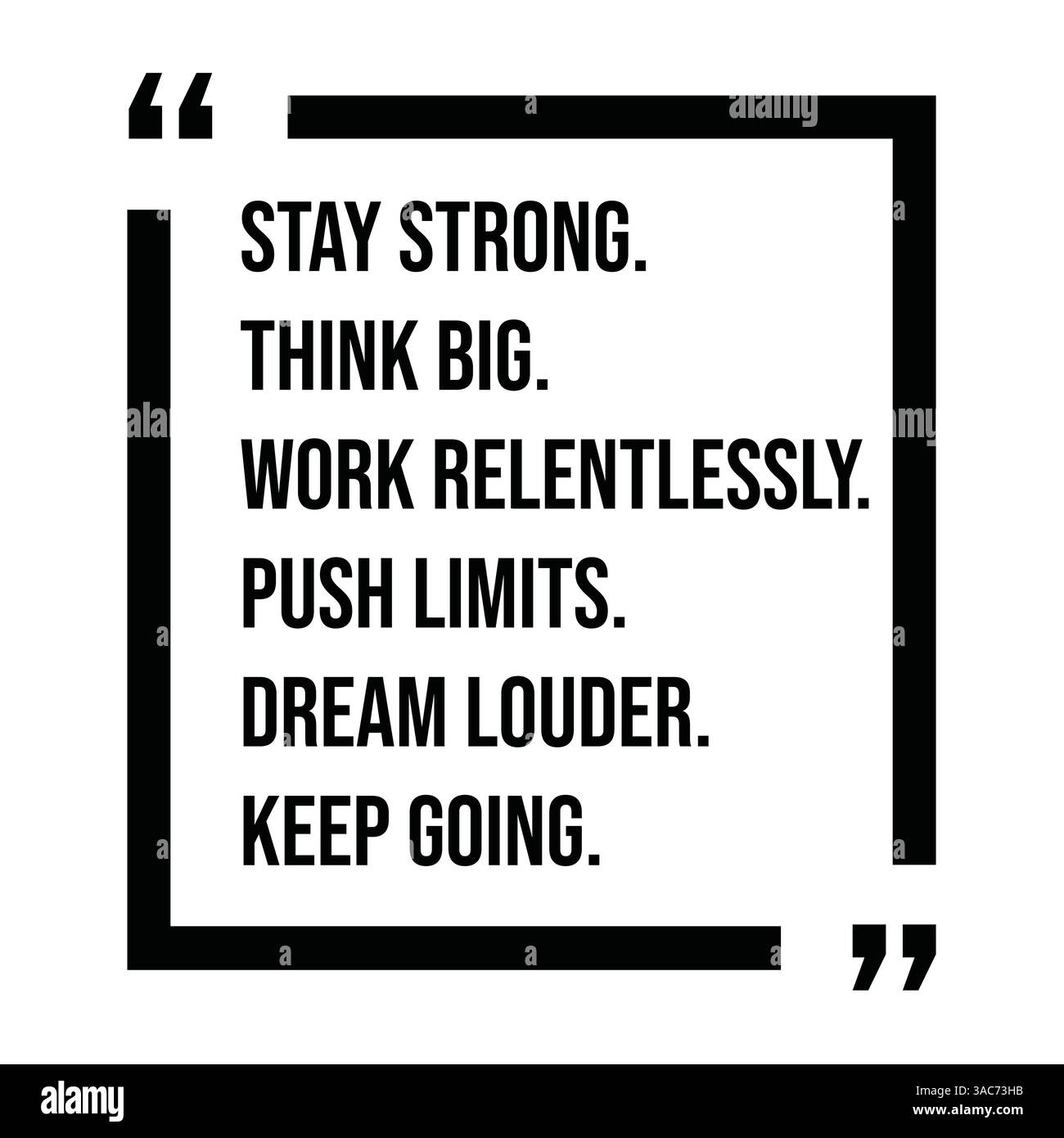 Stay strong, think big, work relentlessly, push limits, dream louder ...