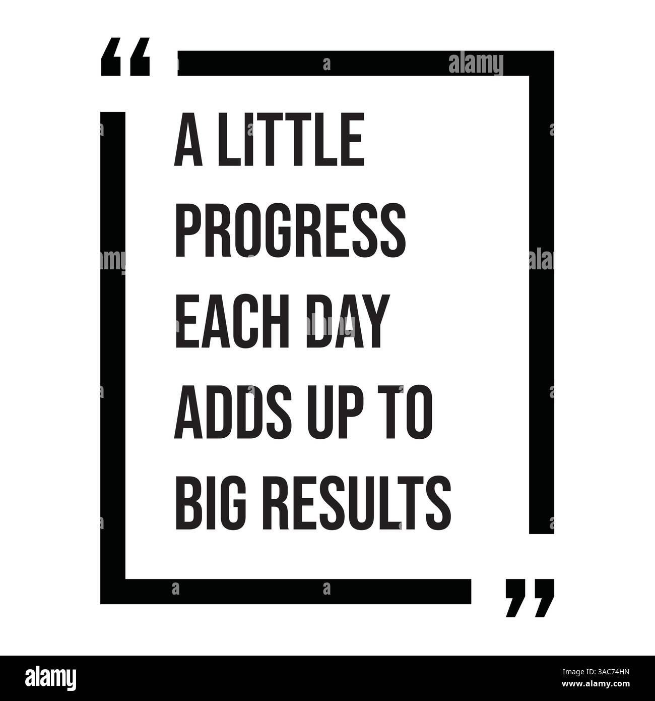 A little progress each day adds up to big results inspirational design quote, motivational ...
