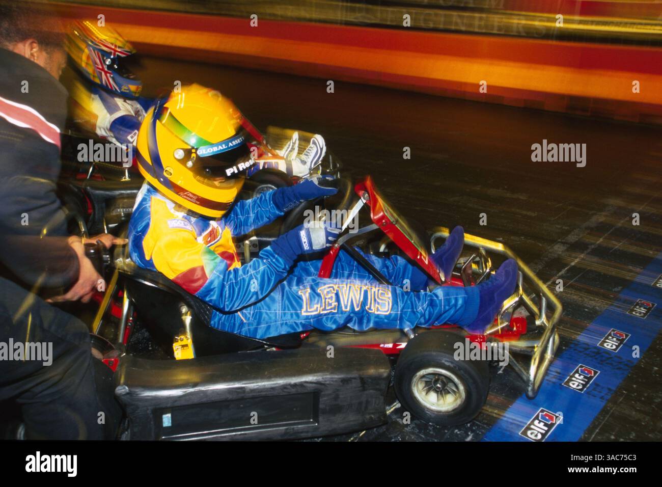 McLaren supported karting star Lewis Hamilton (GBR) takes part in a ...