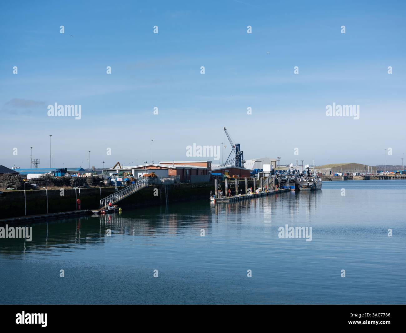 The port at Hartlepool headland in north east England, UK Stock Photo ...
