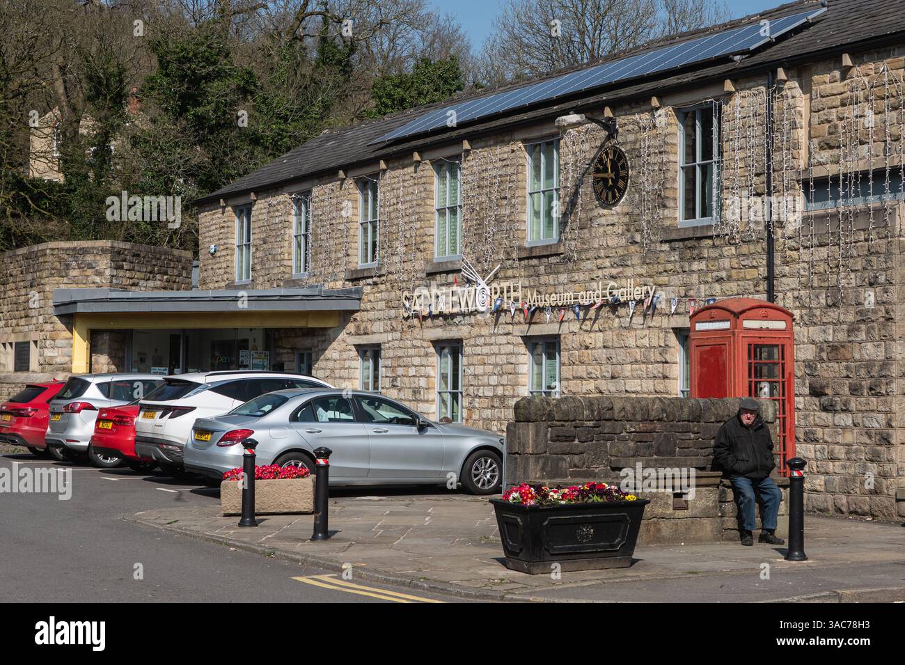 The Saddleworth Gallery and Museum, in the village of Uppermill ...