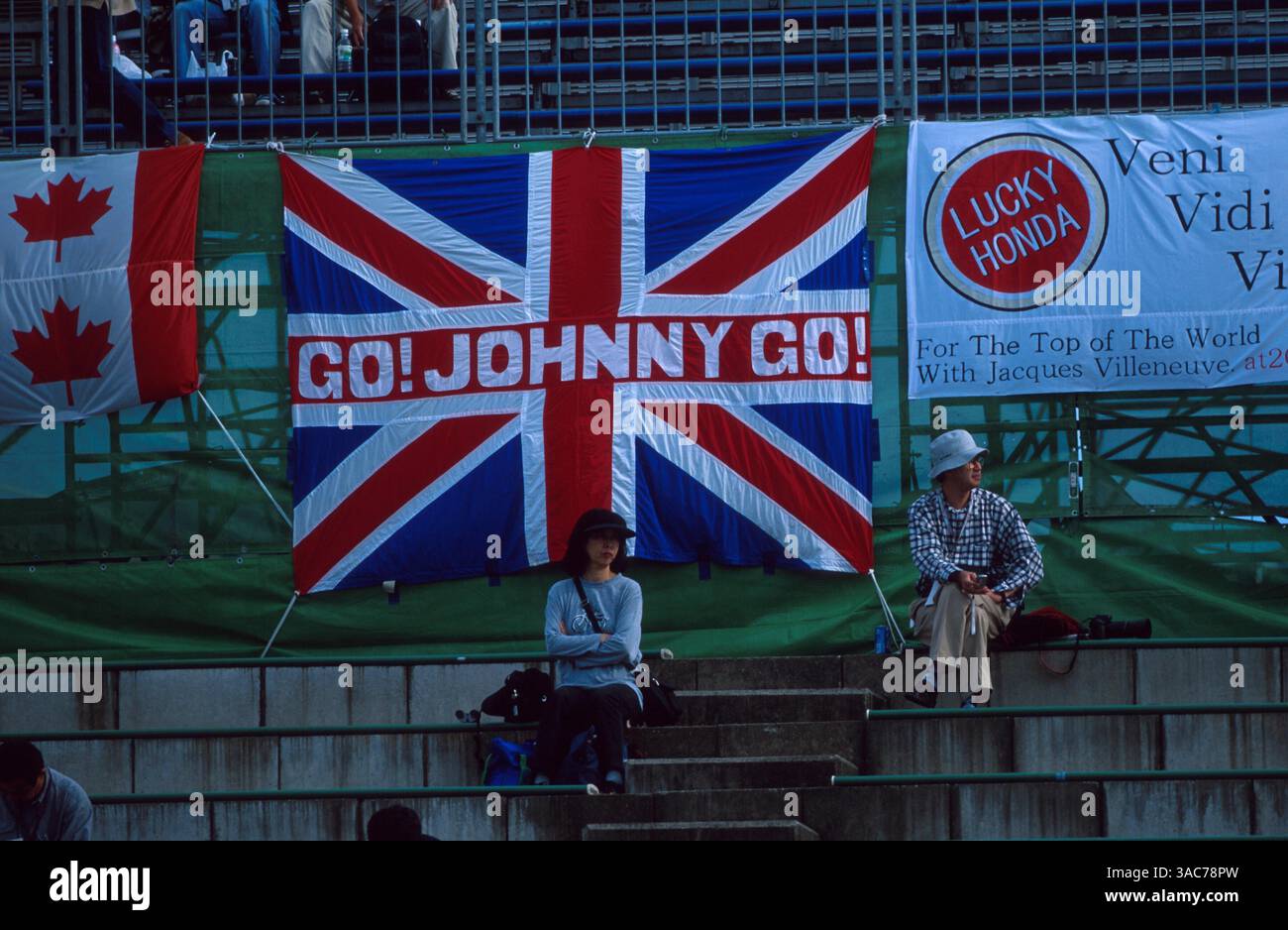 F1 fans and their flags. (Credit Image: ©Sutton Motorsports/ZUMA Press ...