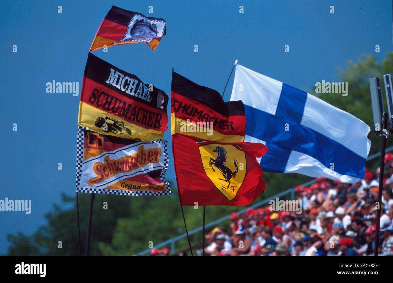 F1 fans and their flags (Credit Image: ©Sutton Motorsports/ZUMA Press ...