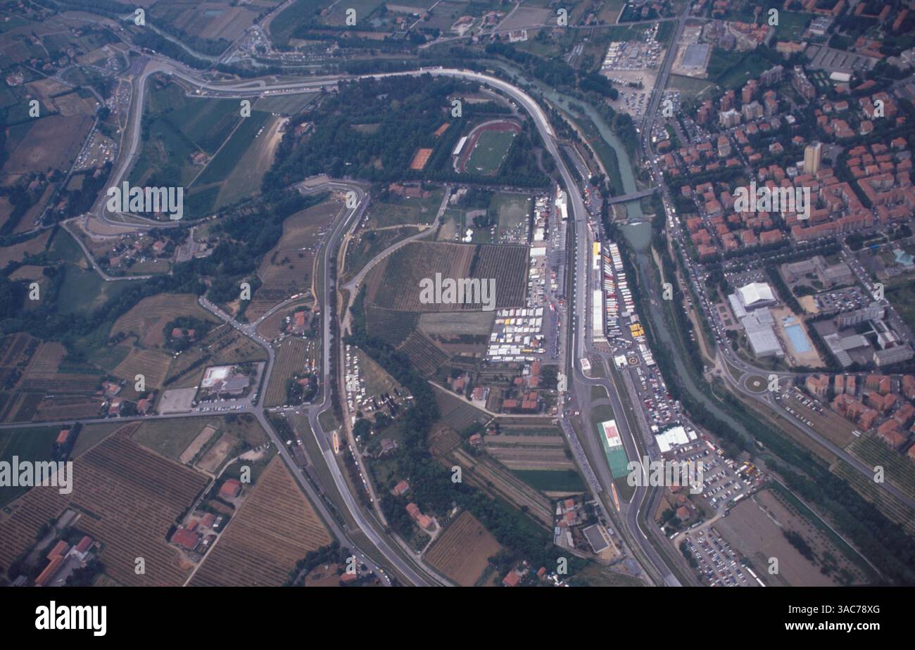 An aerial view of the Imola Circuit. (Credit Image: ©Sutton Motorsports ...