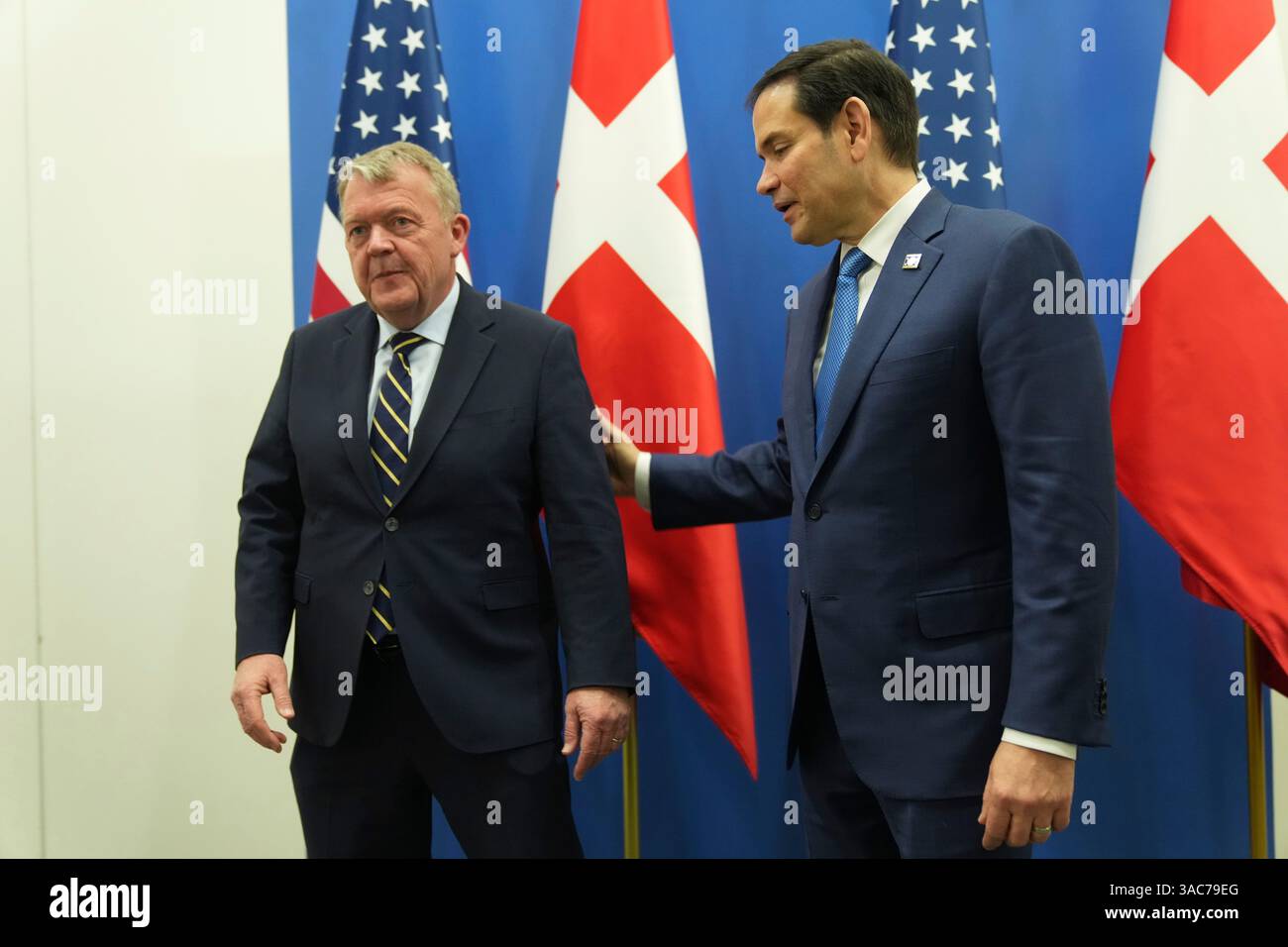 U.S. Secretary of State Marco Rubio, right, and Denmark's Foreign ...