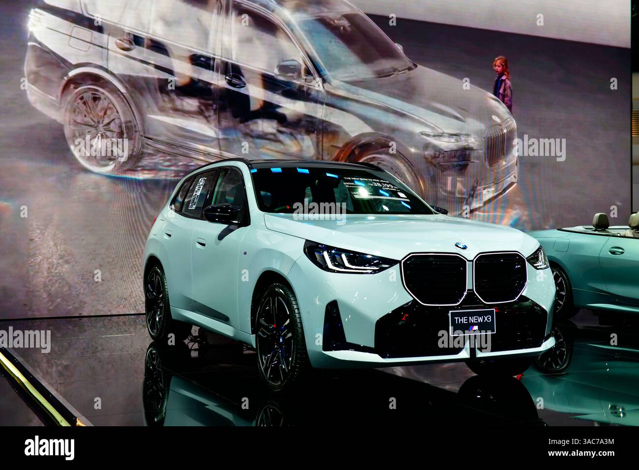 Thailand-March 26,2025:All NEW BMW X3 (G45) entrant in the small luxury ...