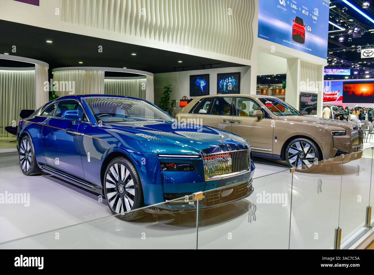 Thailand-March 26,2025:Rolls-Royce SPECTRE ultra-luxury electric super ...