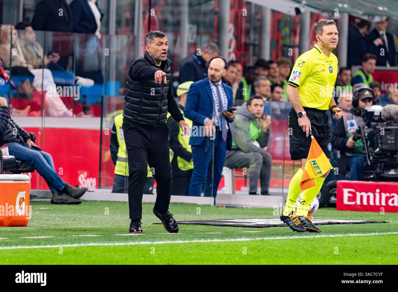 Milan, Italy. 2 Apr, 2025. Sergio Conceicao, head coach of AC Milan ...