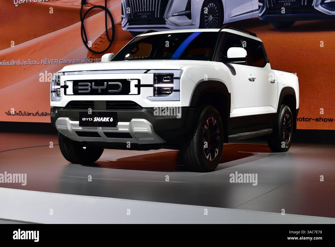 Thailand-March 26,2025: BYD Shark 6 DMO Super Hybrid Off-Road Platform ...